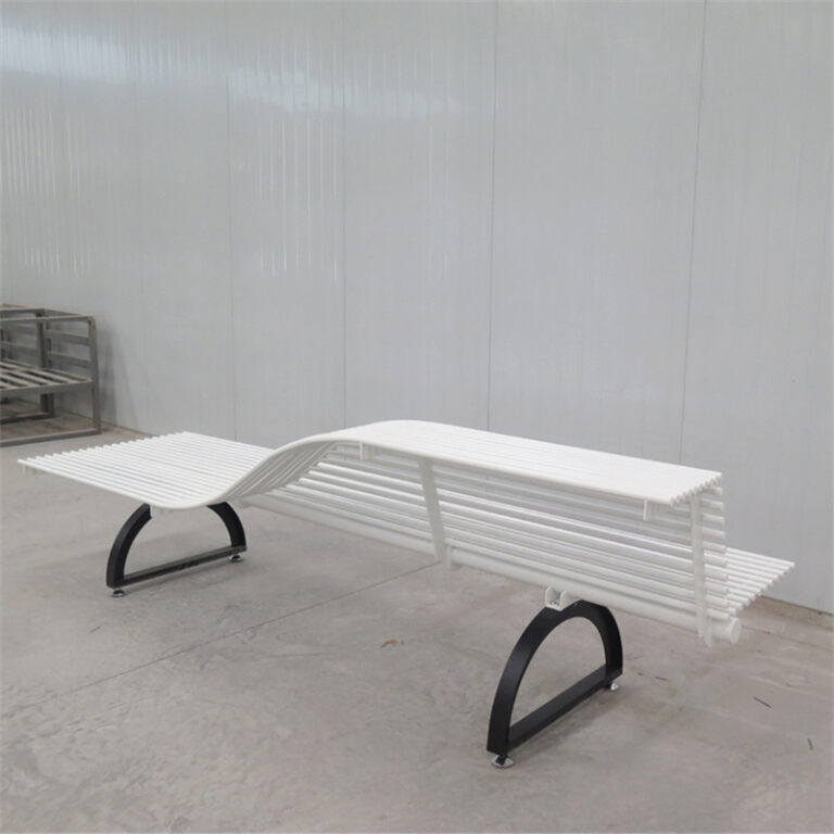 Stylish Stainless Steel Pipe Park Bench Seating