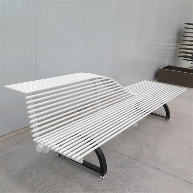 Stylish Stainless Steel Pipe Park Bench Seating